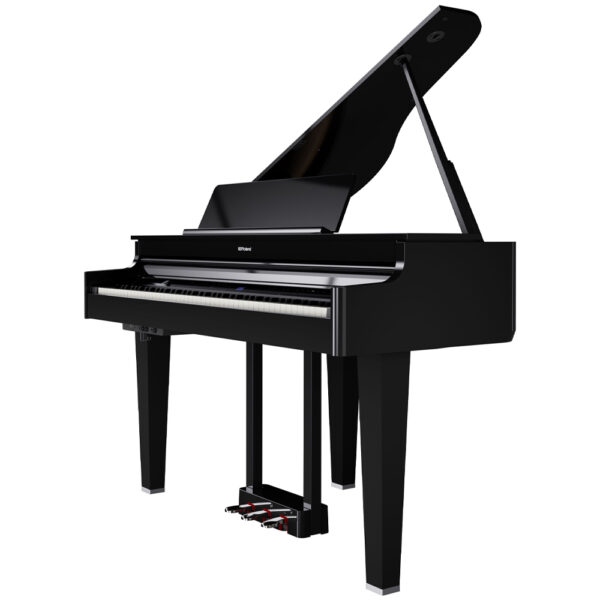 Roland GP-6PE Mini Grand Piano - Polished Ebony W/Piano Bench - World ...