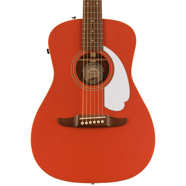 Fender Malibu Player Fiesta Red Acoustic Guitar - World of Music